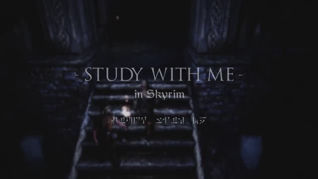 Study with Me in Skyrim _ Stormy Night in Dragonsreach