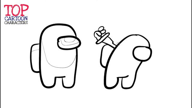 How To Draw Among Us Imposter Killing #4 - Drawing Easy Step by Step ...