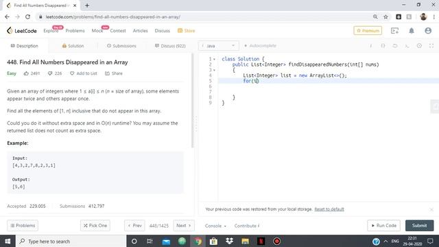 Leetcode 448 Find All Numbers Disappeared From Array смотреть онлайн видео от Javascript для