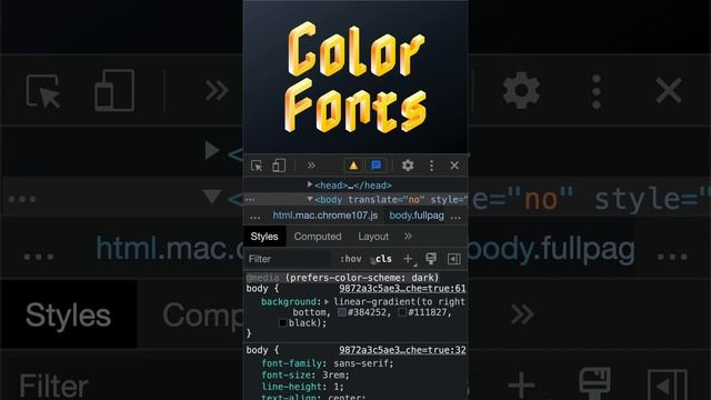 Emulate Color Scheme in Chrome DevTools (prefers-color-scheme)