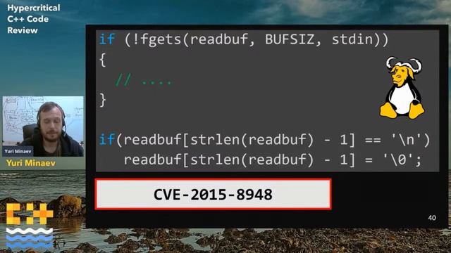 Hypercritical C++ Code Review - Yuri Minaev [ C++ on Sea ]