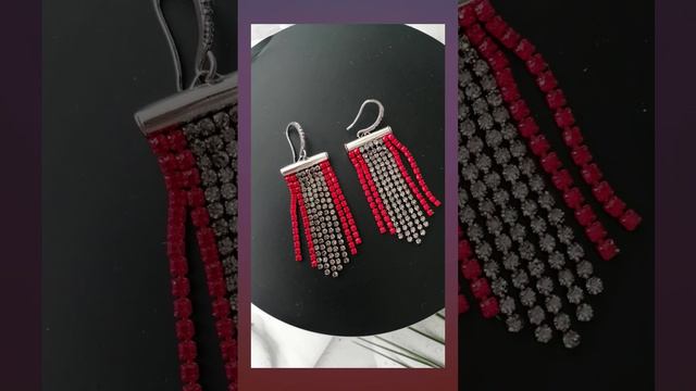 Серьги _Красное и черное_ 1 — сделано в Clipchamp
