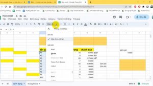 Học excel online (google sheet) - Bài 5 - Văn bản