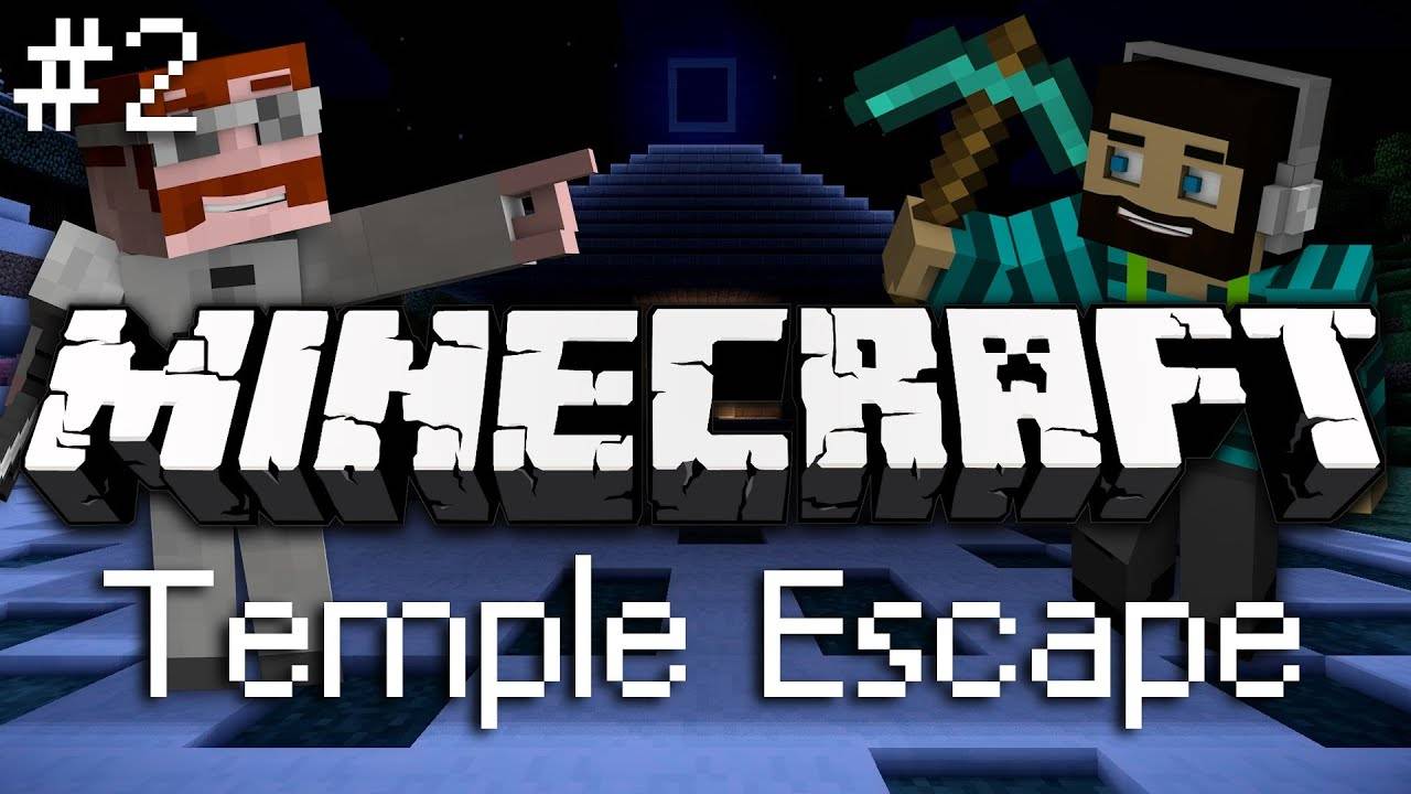 Minecraft Сбежать из Храма Часть 2 [НАСТОЯЩИЙ ХИРОБРИН]