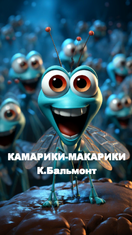 Комарики-макарики. К. Бальмонт. ДЕТСКИЙ СТИШОК #стихи #детям #poetry #russian #бальмонт #бфжизнь2.0