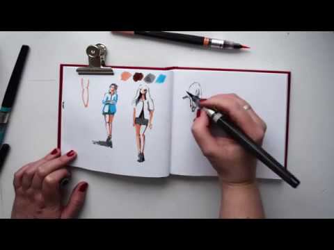 Креативный скетчинг: фигура человека