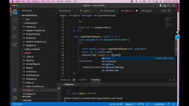 Nextjs: How to implement a Firebase Google Auth with Next js | Next Js Tutorial | Codzify ...