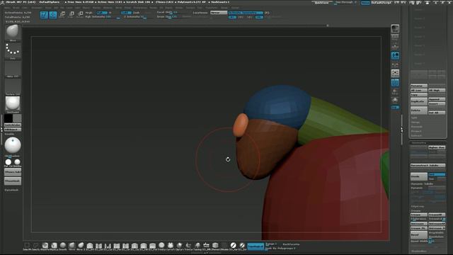 [ZBrush] Module 3 - Character Block Out - 2. Character Block-Out Example Timelapse