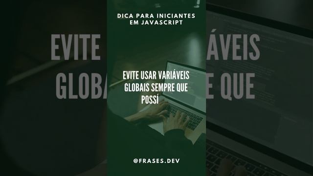 Pare de usar variáveis globais no #javascript !!