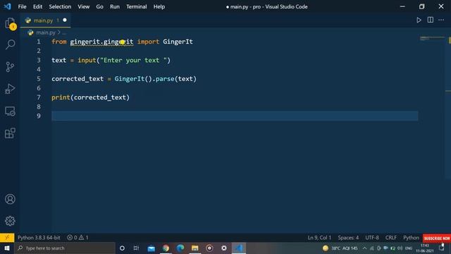 Grammar Correction Using Python For Beginners in Hindi | Python Project Tutorial11 ...