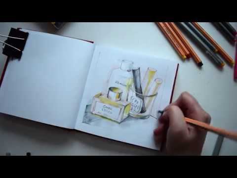 Креативный скетчинг: рисуем туалетный столик