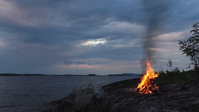 Аудио Звуки реки и костра для сна, отдыха, медитации