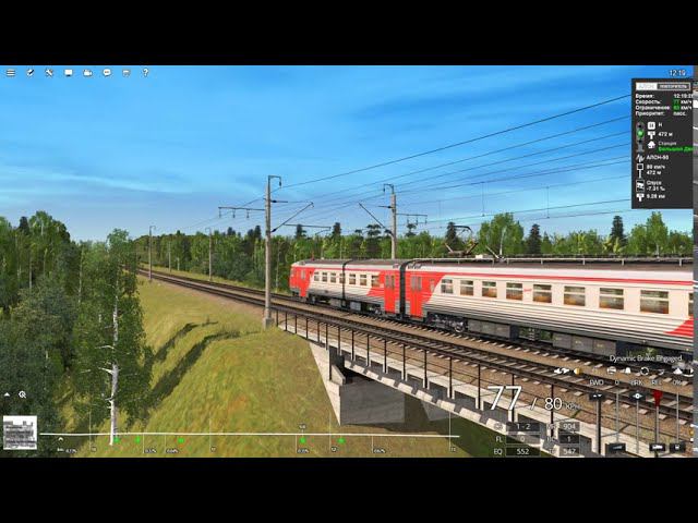 Trainz 19, «Пригородный поезд №6025», часть 1 (перезалив)