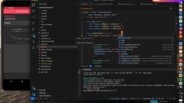 Creating a Simple React Native Form for Data Collection beginner | in Hindi 🫡 reactnative ...