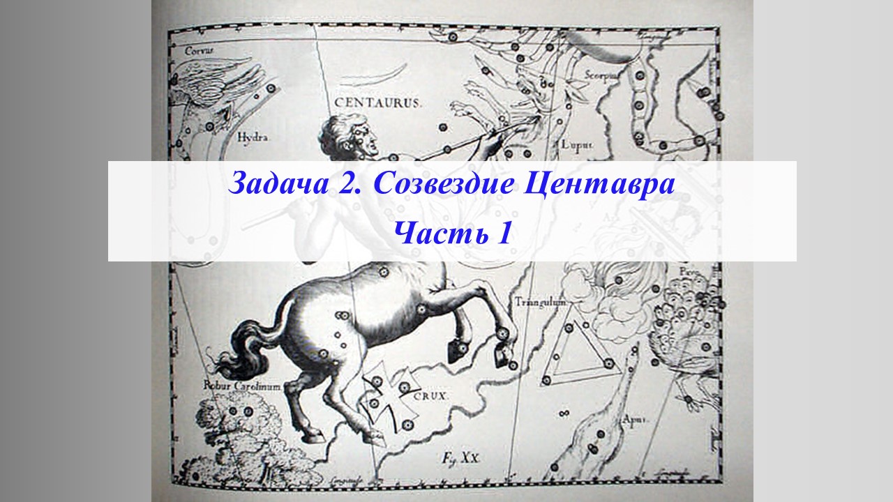 Созвездие Центавра. Часть 1.