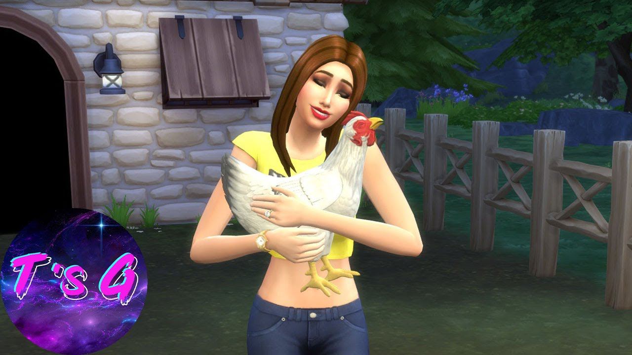 The Sims 4 # 3 - Куриные обнимашки!)))