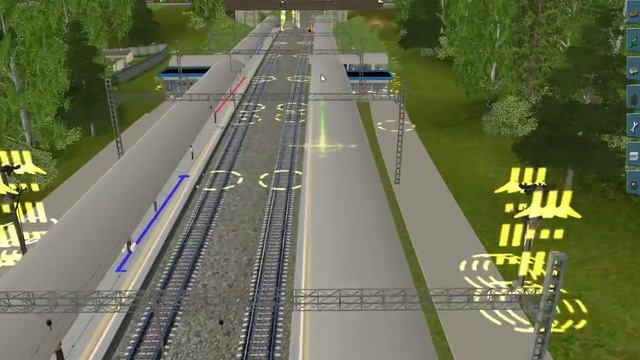trainz 2012 _ МЦК _ Обзор маршрута вер.3 часть 2