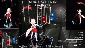 [Beat Saber]"CTRL + ALT + DEL"[FitBeat](by Rêve) [Hard] / UDATE 1.24.0 (MODDED)