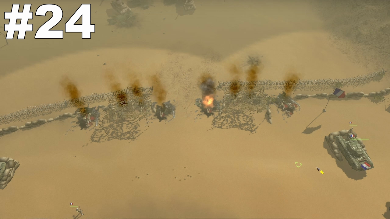 ▶Desert Rats vs. Afrika Korps. Кампания Союзников. Миссия 6: Взлет белого орла. #24