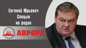 "Щас они об косяк ударятся и одумаются..." Е.Ю.Спицын на радио Аврора в программе "Прямой эфир.
