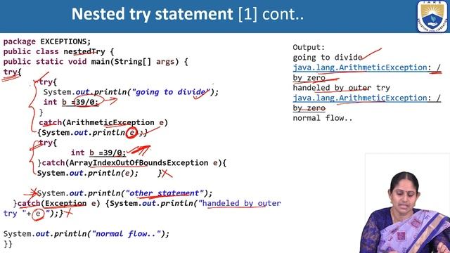Multiple Catch Nested try and Throw by Ms | R Anusha – смотреть онлайн ...