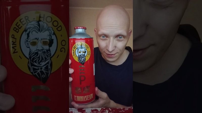 Китайский лагер Mr. p. Beer #пивозавр #обзор #пиво #shorts