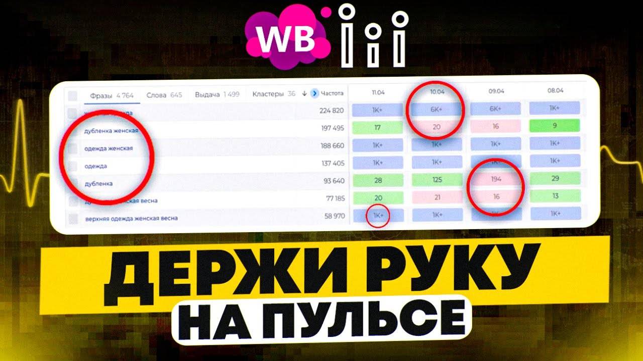 Как легко узнать позиции карточки товара Wildberries по ключевым фразам? | Ежедневный парсинг на WB