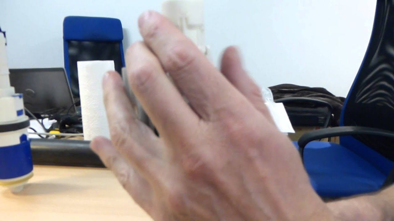 Монтаж пневмокнопки в бачок Delta