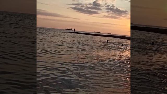 Закат. Море. Дедеркой.