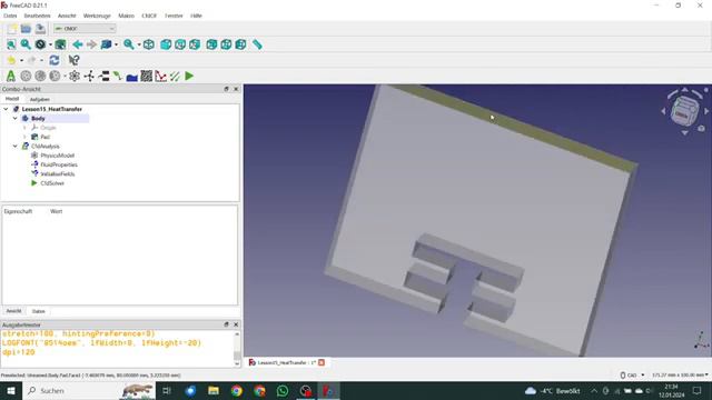 Freecad CfdOf Tutorial 15 Heat Transfer