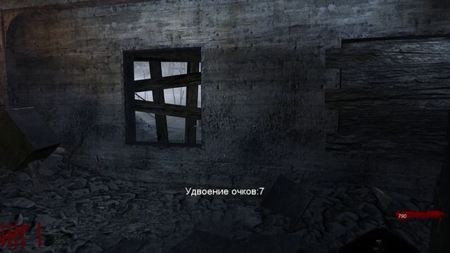 Call of Duty World at War Zombies - Выживание 1 - Nacht der Untoten (Сложность - Ветеран) (Волна 11)