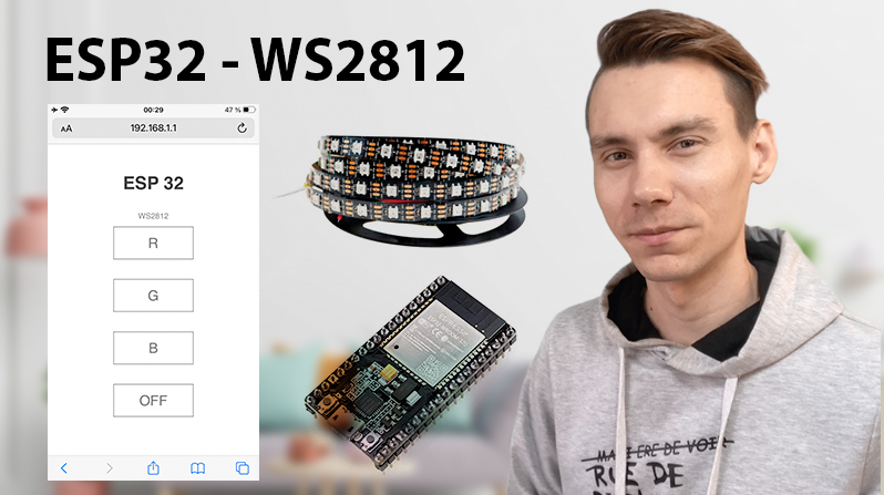 ESP32 - WS2812 + WEB - RGB ON : OFF смотреть онлайн видео от ArduBlock 2.0 в хорошем качестве.