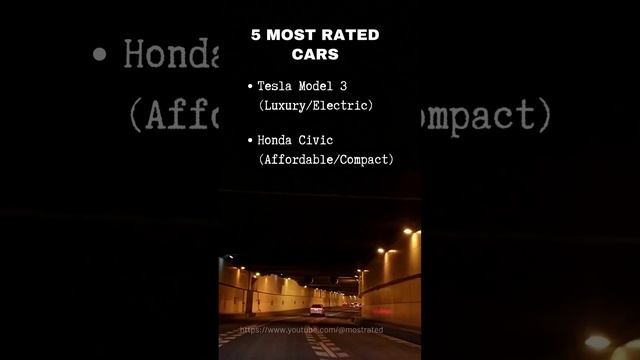 5 MOST RATED Cars