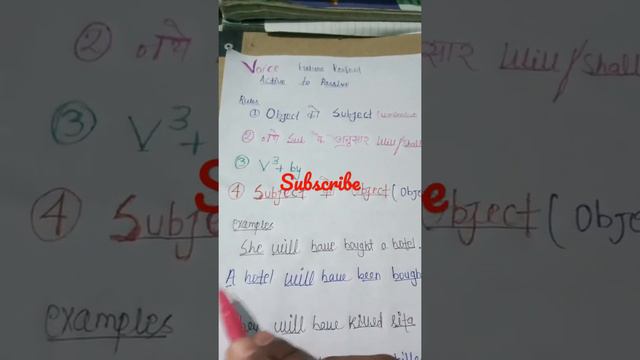 Active to passive voice future perfect tense ka last video #english