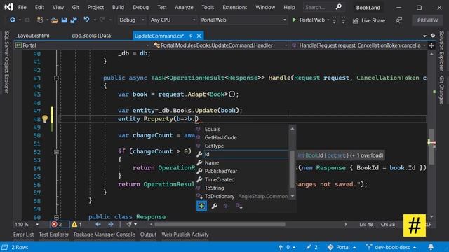 Exclude a property from Entity Update – смотреть онлайн видео от TypeScript для веб-разработки в ...