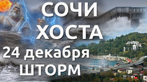 Сочи Хоста сегодня 24 декабря. Сильный шторм.Сочи шторм века. Хоста Шторм.Сильный ветер, Хоста потоп