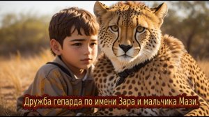 Дружба гепарда по имени Зара и мальчика Мази.