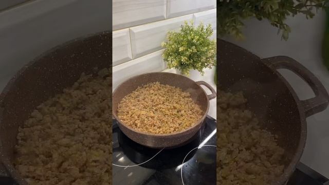 Подливка из фарша с фасолью