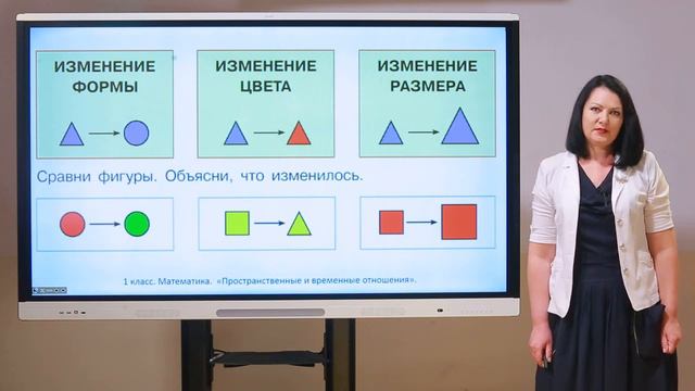 1 класс. Математика. Пространственные и временные отношения