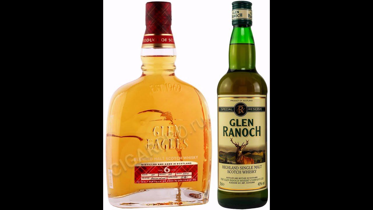 Сравнение Scotch Whisky Glen Eagles  и  Whisky Glen Ranoсh.