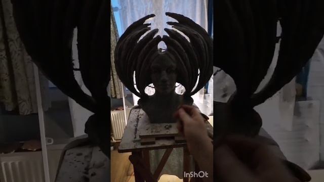 Лепка скульптуры. Работа над силуэтом.