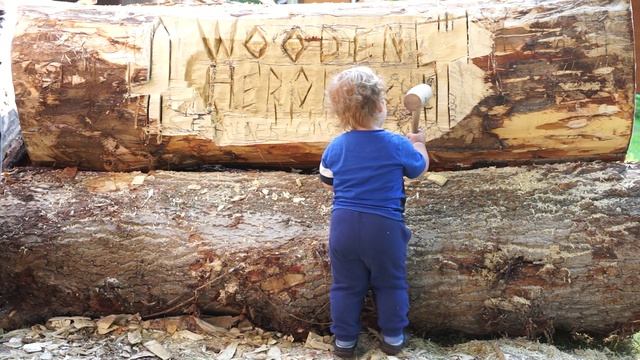 Вывеска-логотип канала часть 2. Wooden Heroes logo carving