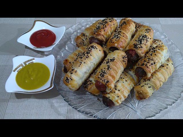 Сосиска в слоëном тесте. Быстро, просто и вкусно!!!