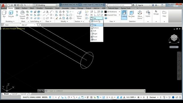 3D Modeling - Screw Driver Tutorial - AutoCAD 2017 - смотреть видео ...