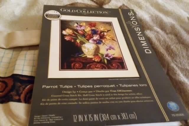 Отшив проекта DIMENSIONS " Попугайские тюльпаны" отчет 12