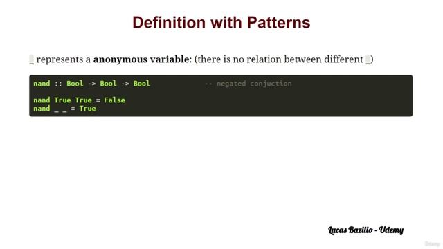 8 - Definition with Patterns