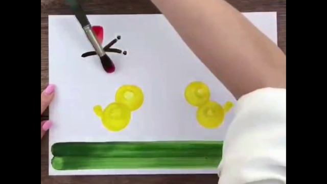 Рисунок для детей | цыплята