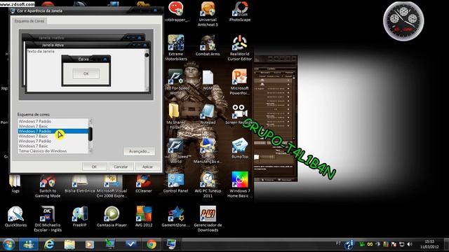 Como mudar a cor da sua barra de ferramentas do windows home basic – смотреть онлайн видео от ...