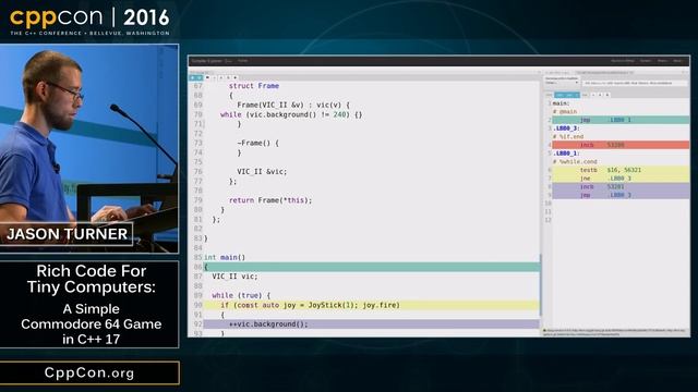 CppCon 2016_ Jason Turner “Rich Code for Tiny Computers_ A Simple Commodore 64 Game in C++17”