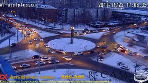 ДТП. Абакан. Кольцо на Трудовой. 22.11.2017